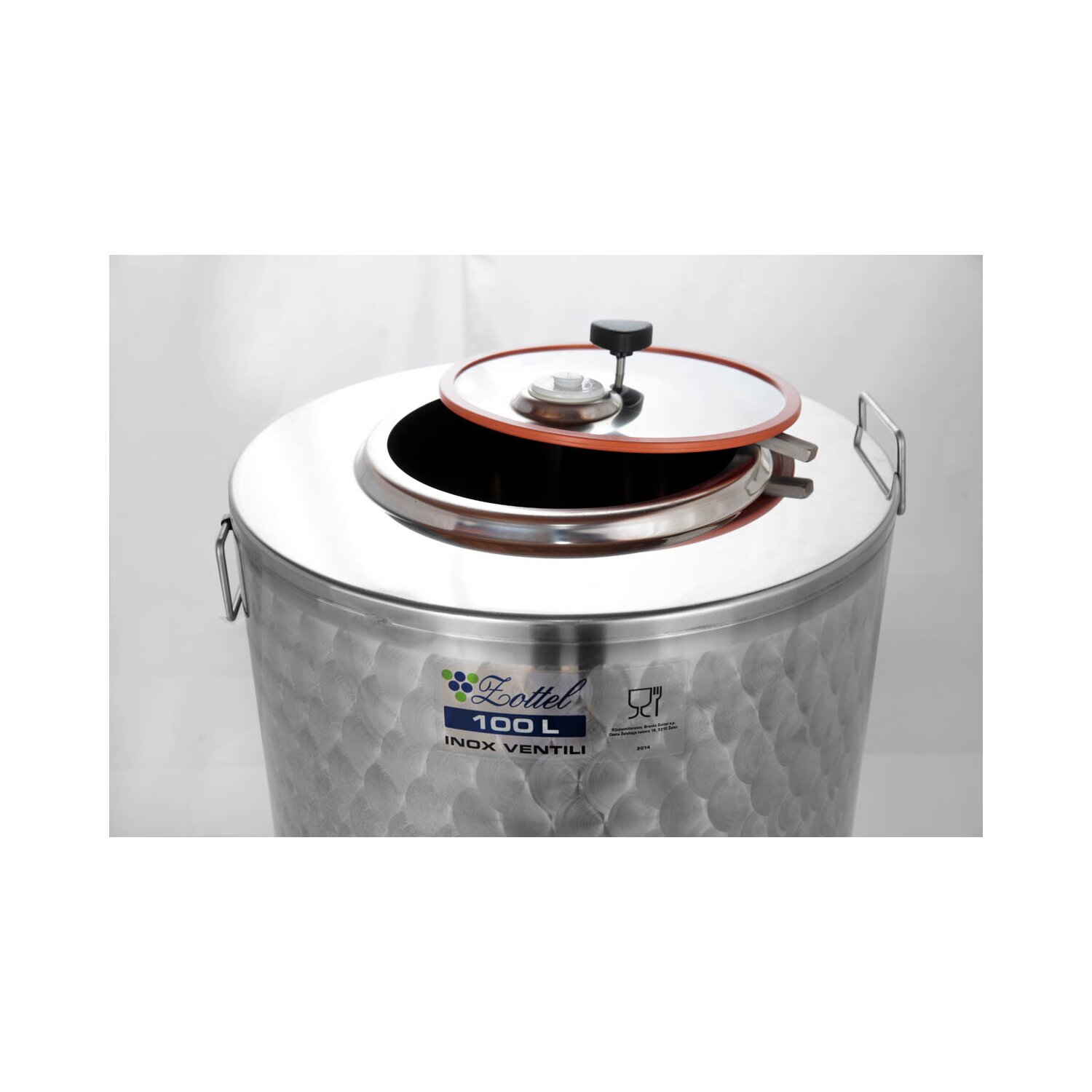 Edelstahl Lagerbehälter TG 300 / Edelstahl-Fass 300 Liter geschlossen ...